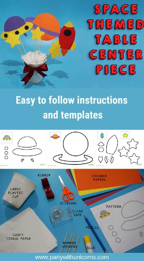 Space Party - Free Decoration Templates - Party with Unicorns