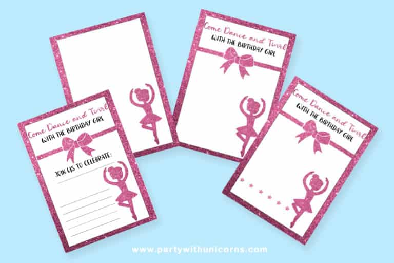 24 Fun Ballerina Party Ideas - Party with Unicorns
