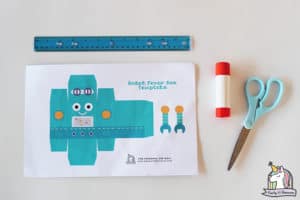 DIY Robot Favor Box - Party with Unicorns