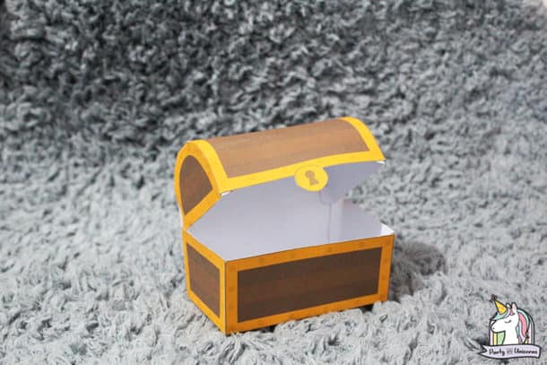 Pirate Treasure Chest Favor Box - Free Printable - Party with Unicorns