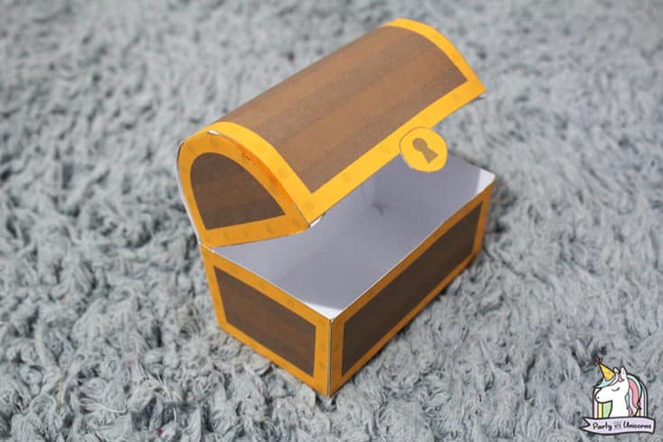 Pirate Treasure Chest Favor Box - Free Printable - Party with Unicorns