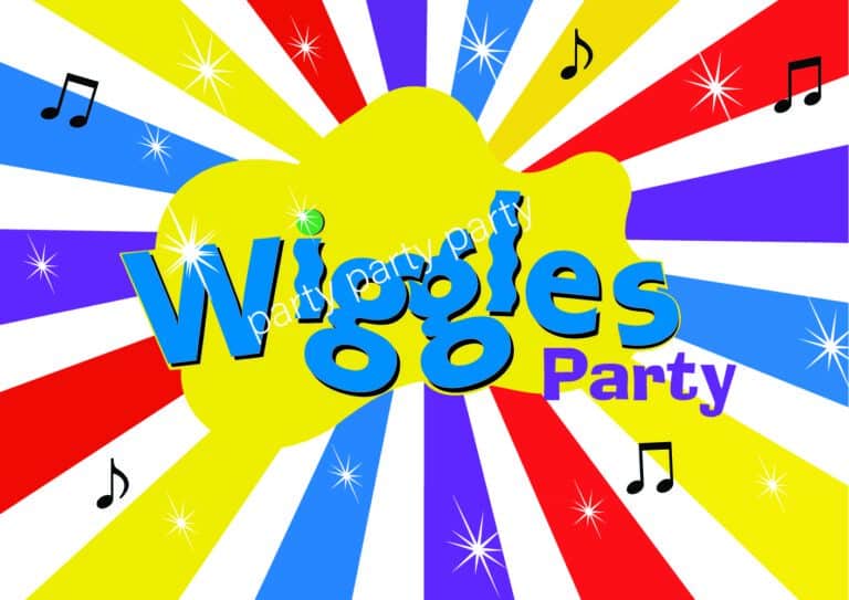 Free Printable Wiggles Birthday Party Backdrop - Party with Unicorns