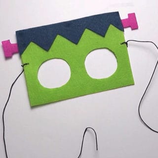 DIY Felt Frankenstein Mask for Kids - Party with Unicorns