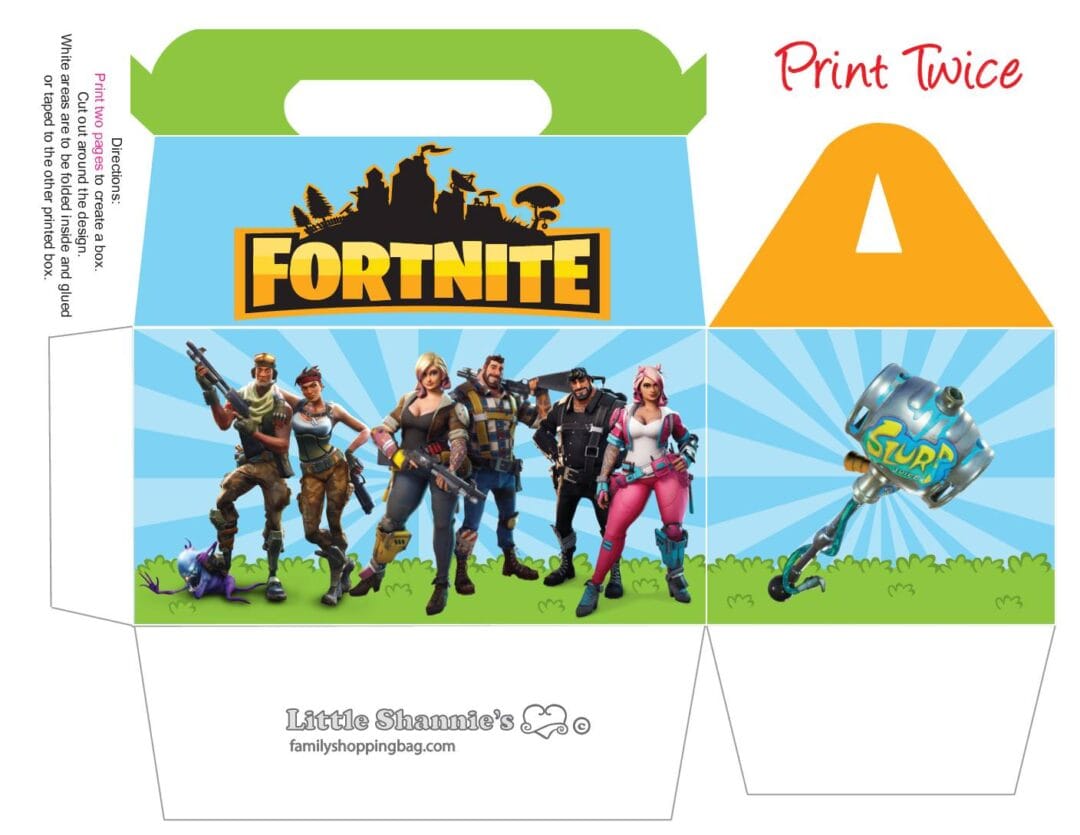 22 Free Fortnite Party Printables - Party with Unicorns