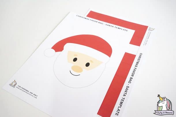 DIY Christmas Gift Bags - Free Printable Templates - Party with Unicorns