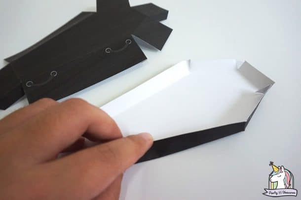 Free Halloween Coffin Favor Boxes Template - Party with Unicorns