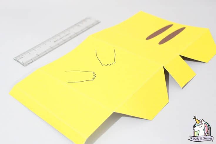 DIY Pikachu Favor Bag - Free Printable Template - Party with Unicorns