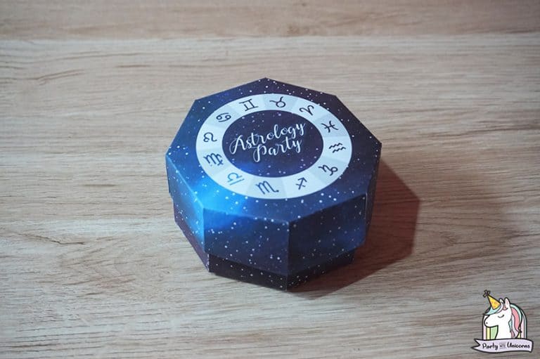 DIY Astrology Party Favor Box - Party with Unicorns