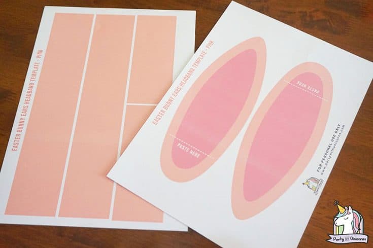 Easter Bunny Ears Headband - Craft for Kids - Party with Unicorns