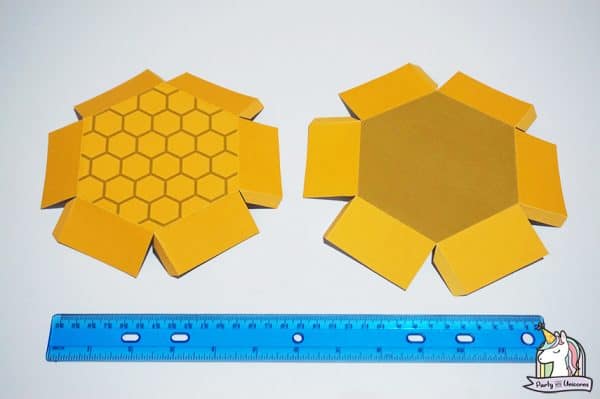 DIY Beehive Favor Box - Free Printable Template - Party with Unicorns