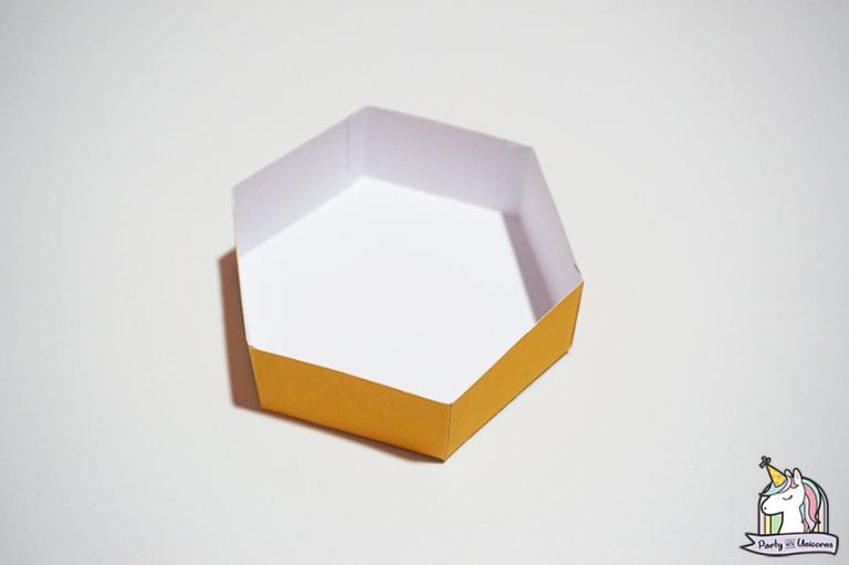 DIY Beehive Favor Box - Free Printable Template - Party with Unicorns