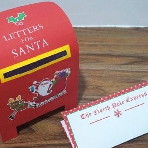 Printable Santa Mailbox for Kids - Free Download - Party with Unicorns
