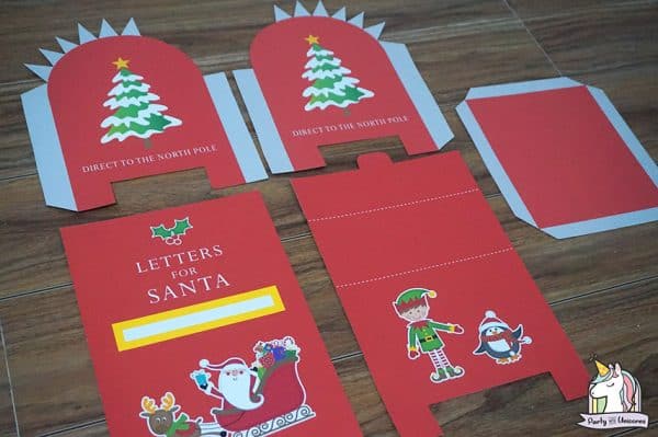 Printable Santa Mailbox for Kids - Free Download - Party with Unicorns