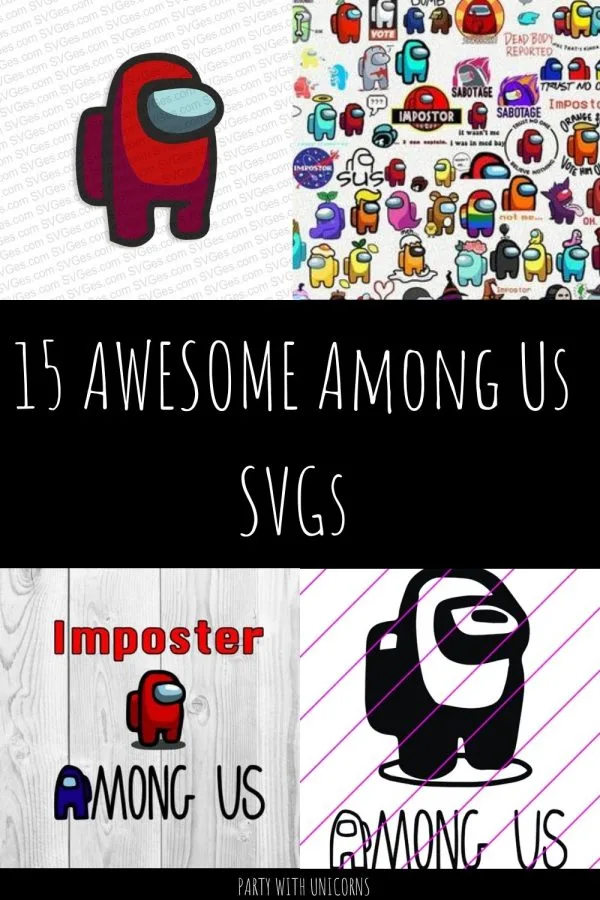 15 Among Us SVG Files - Logo, Font, Imposters, and More!