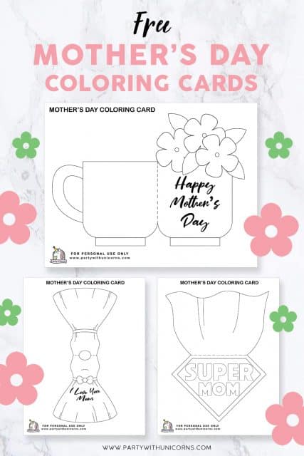 Mother's Day Printables (Coloring Cards & Activity Sheets for Kids ...