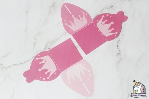 Princess Favor Box - Free Printable Template - Party with Unicorns