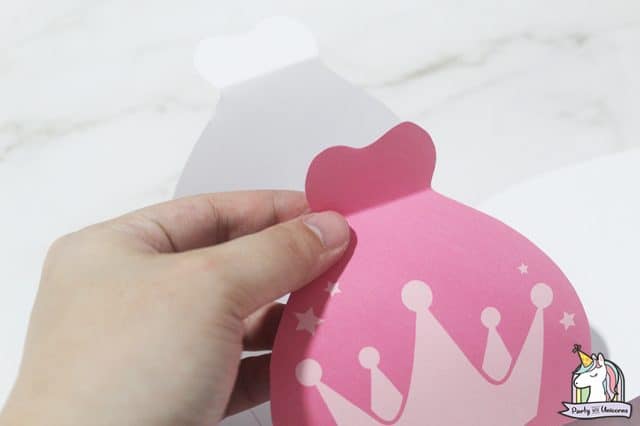 Princess Favor Box - Free Printable Template - Party with Unicorns