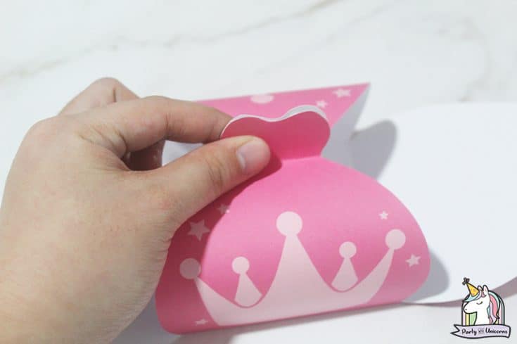 Princess Favor Box - Free Printable Template - Party with Unicorns