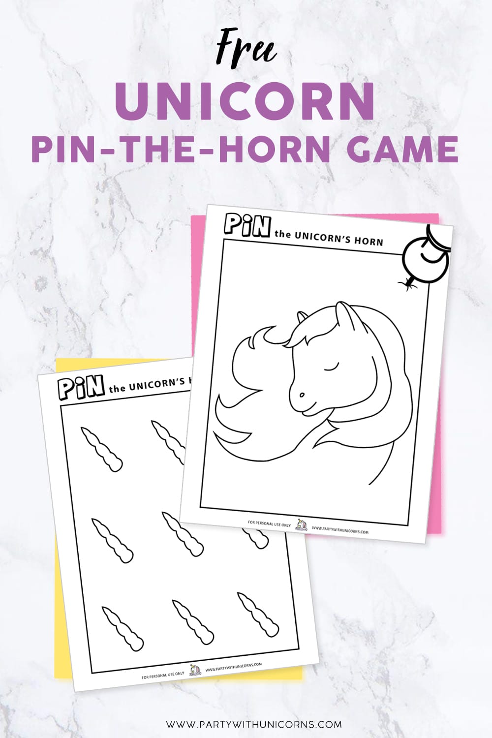 FREE Unicorn Printables (Placemat, Game, and Activity Sheets) - Party ...