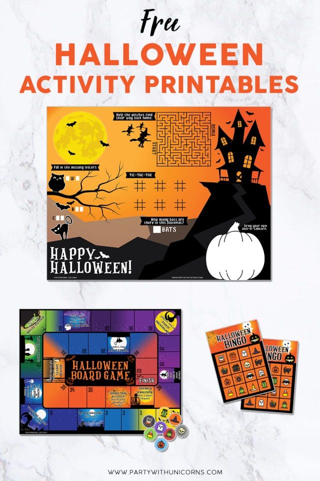 Halloween Favor Box — with FREE Printable Template - Party with Unicorns