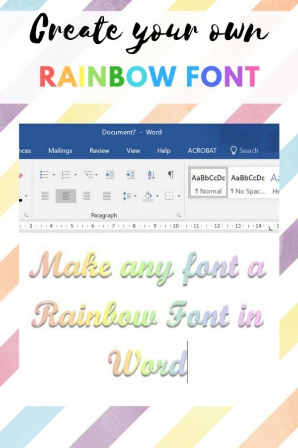 Easy DIY Rainbow Letters - Party with Unicorns