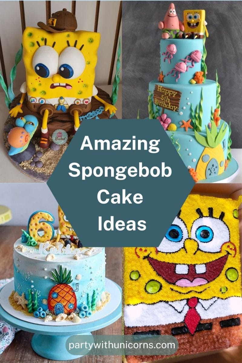 19 Amazing Spongebob Party Cake Ideas - Party with Unicorns