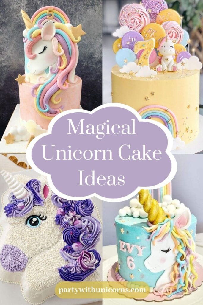 18 Magical Unicorn Party Cake Ideas Party With Unicorns